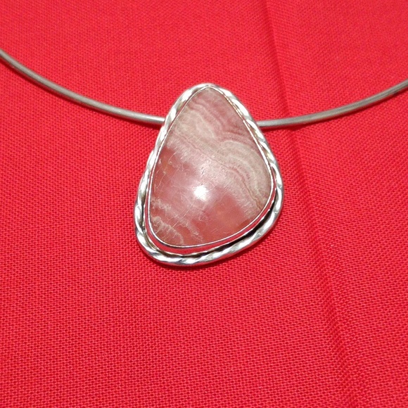 Jewelry | Rose Rhodochrosite Hoop Necklace | Poshmark